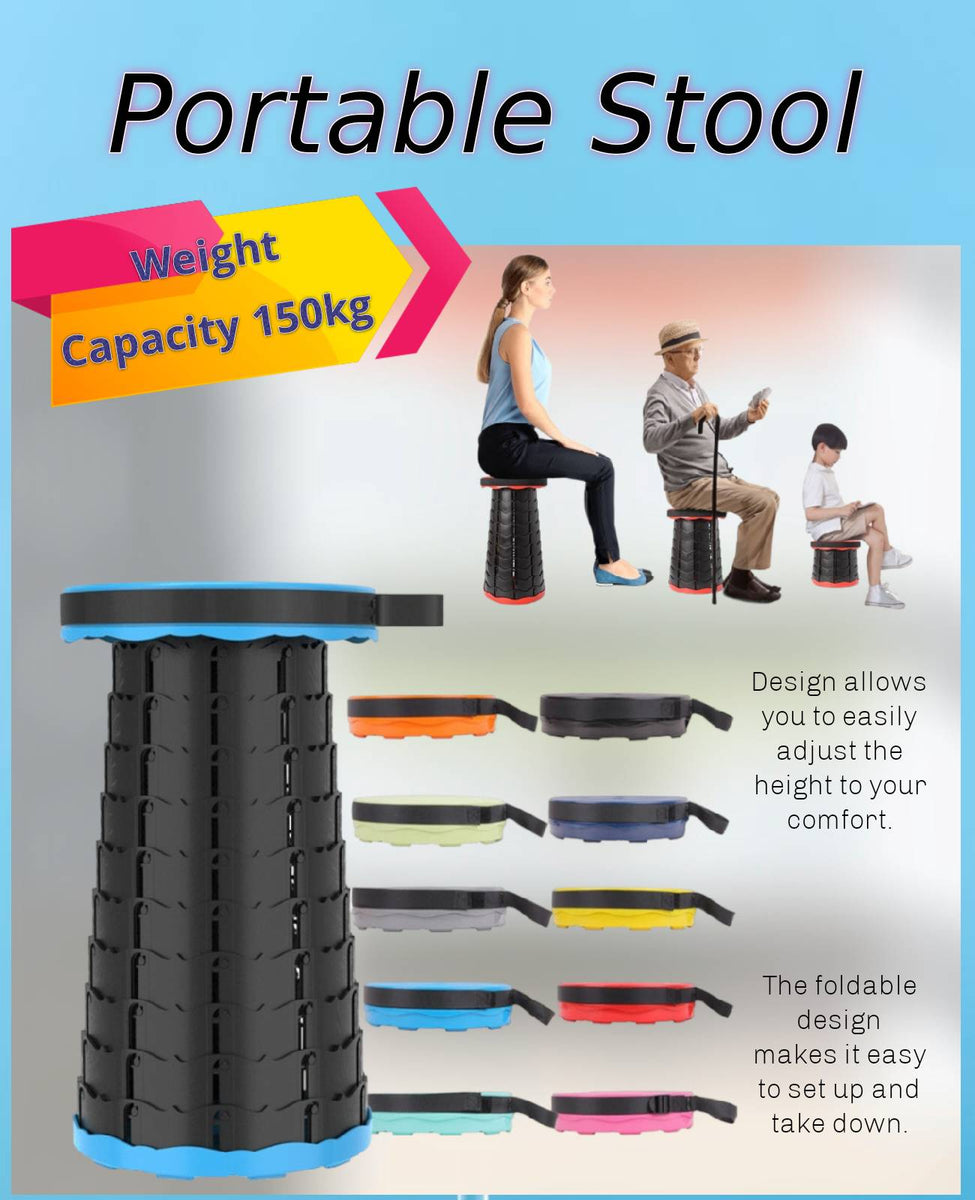 Telescopic Stool for Adults and Kids Telescoping Stool, Folding Stool